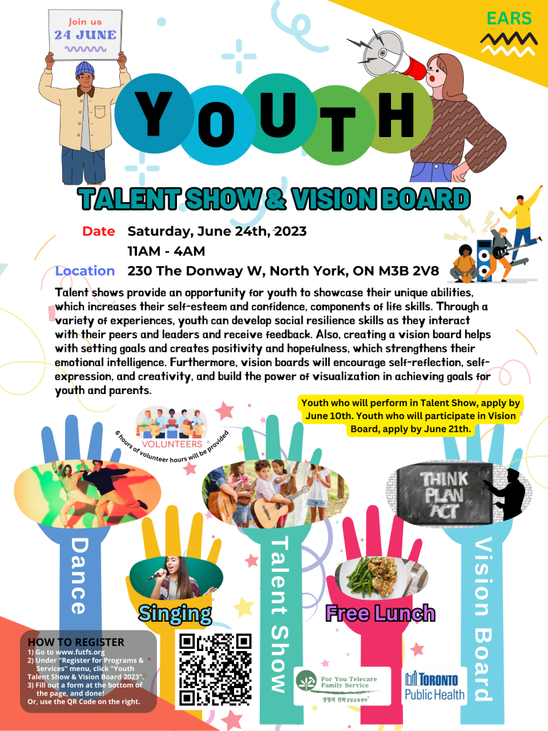 Youth Talent Show & Vision Board - For You Telecare Family Service