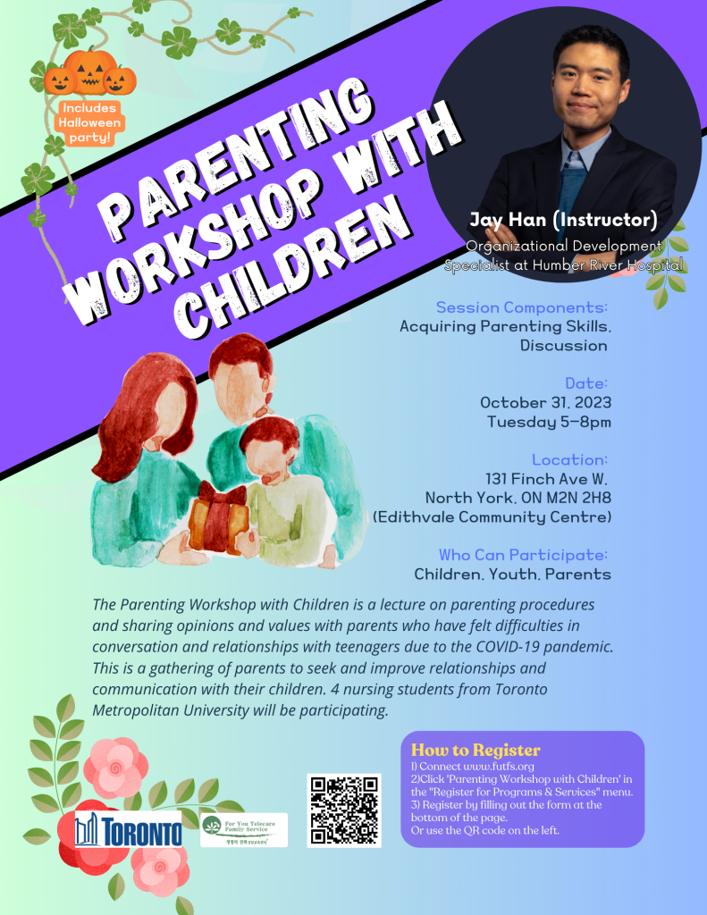 Parenting Workshop with Children - For You Telecare Family Service