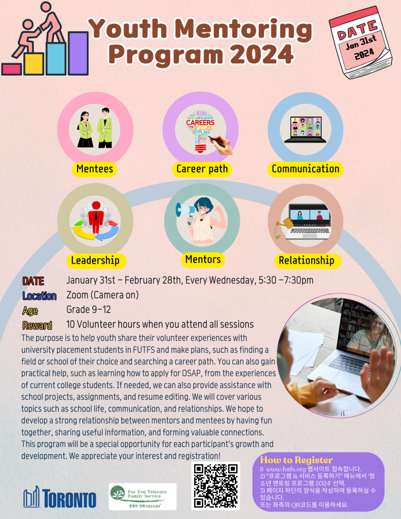 Youth Mentoring Program 2024 - For You Telecare Family Service