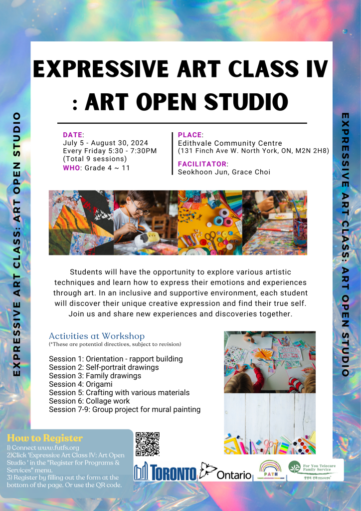 Expressive Art Class IV: Art Open Studio - For You Telecare Family Service