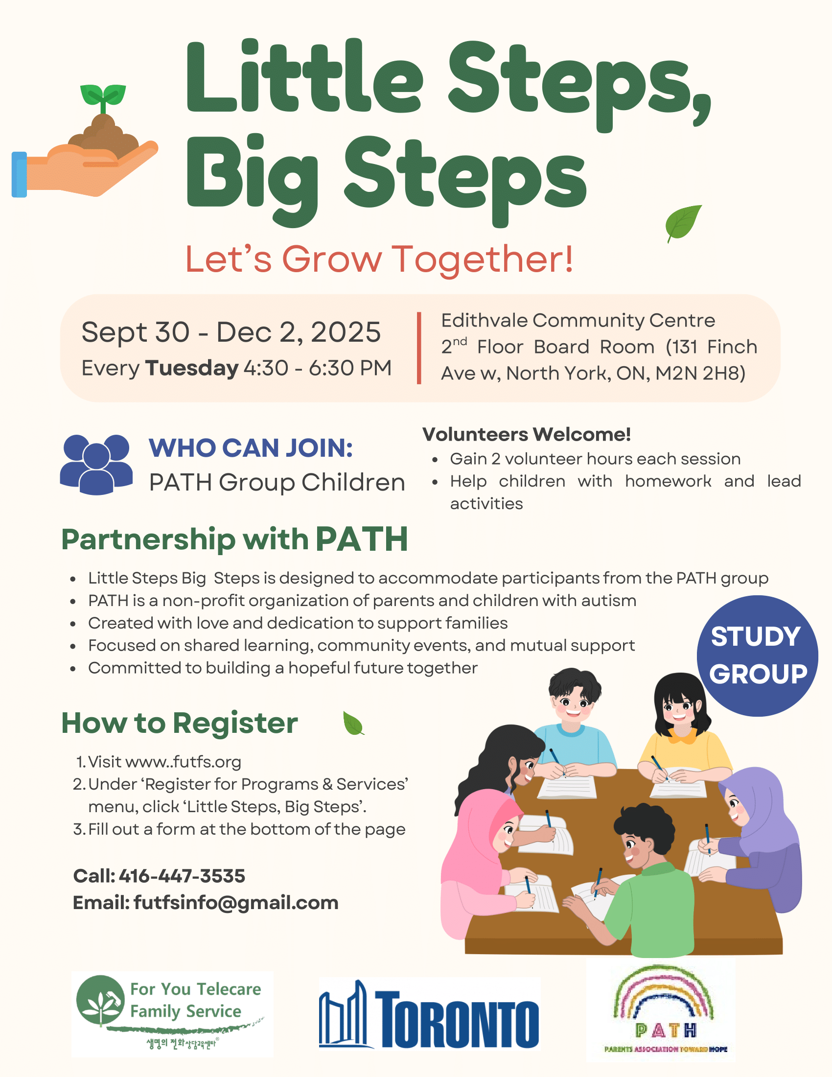 Little Steps, Big Steps (Fall 2025) - For You Telecare Family Service