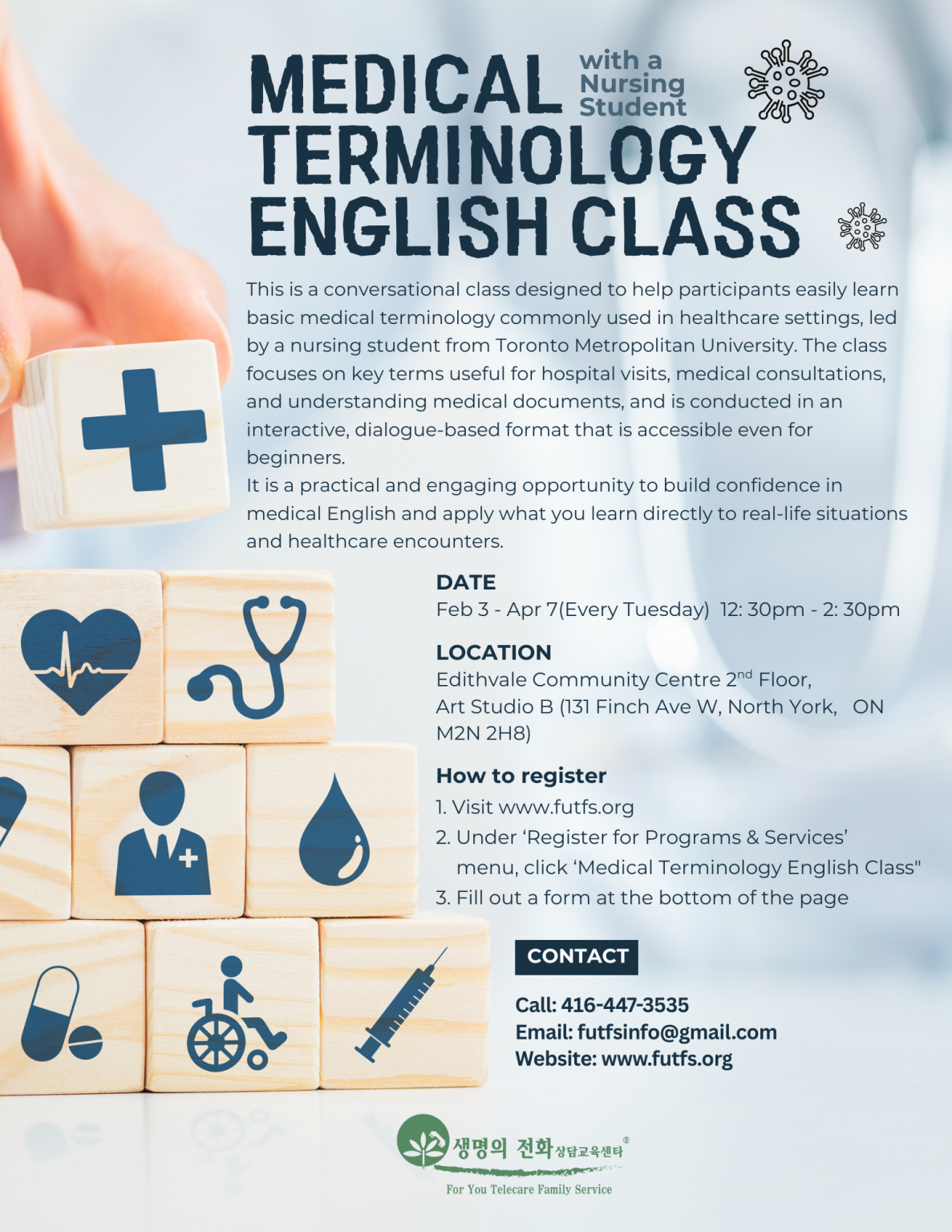 Medical Terminology English Class - For You Telecare Family Service